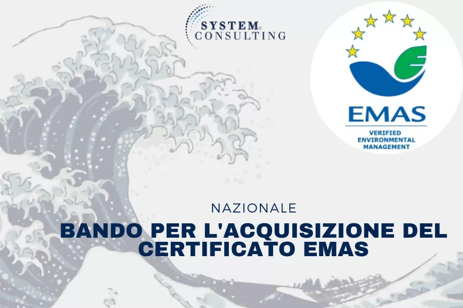 BANDO PER L’ACQUISIZIONE DEL CERTIFICATO EMAS | News | System ...